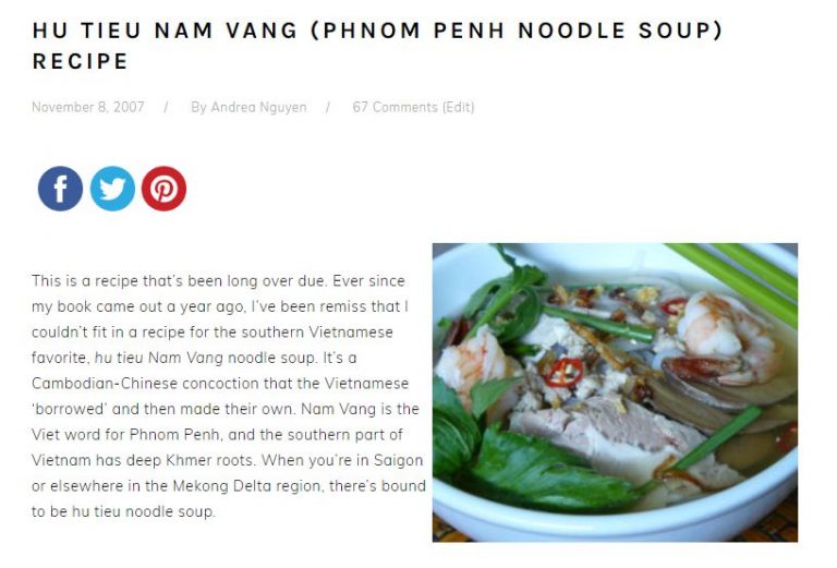 Hu Tieu Noodle Soup Deep Dive Bonus and a Recipe - Viet World Kitchen