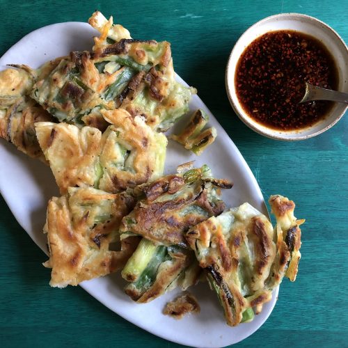 Korean scallion pancake store