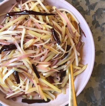 Chinese Spiced Potato Salad Recipe (Qiangban Tudousi) - Viet World Kitchen