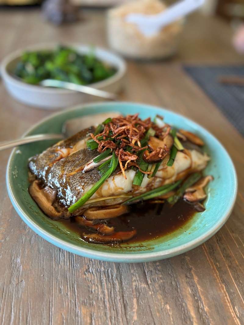 Microwave Steamed Fish with Ginger Sizzle - Viet World Kitchen