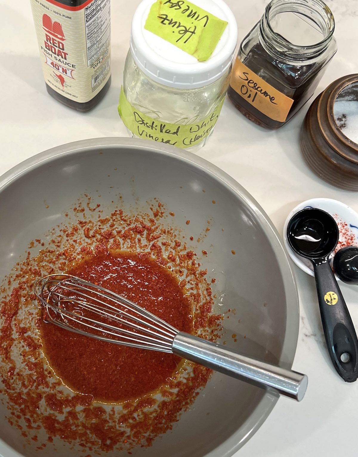 Very Versatile Korean Muchim Fruit Salad Dressing - Viet World Kitchen