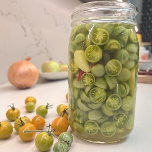 Green Cherry Tomato Lemongrass Pickle Recipe - Viet World Kitchen